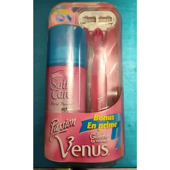 gillette | Skincare | Vtg Venus 3 Razor Passion By Gillette Women Satin ...